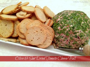 Olive & Sun Dried Tomato Cheese Ball