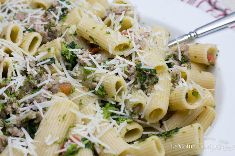 Rigatoni with Sausage & Broccoli Rabe
