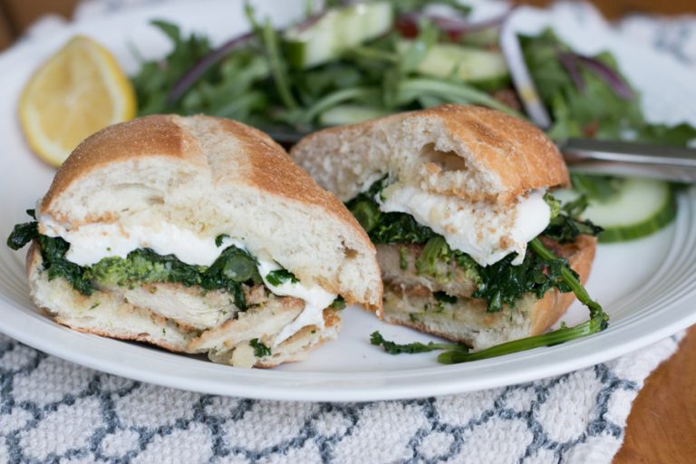 Chicken Cutlet, Broccoli Rabe & Fresh Mozzarella Sub